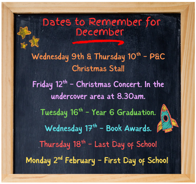 Dates to Remember