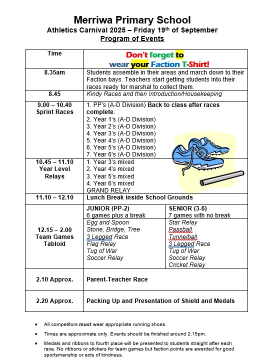 Sport Carnival - Week of Events